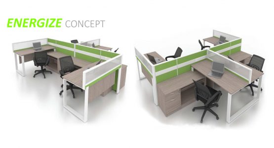 4 Seater Workstation Design Malaysia | Office Cubicle Desk Supplier PJ KL